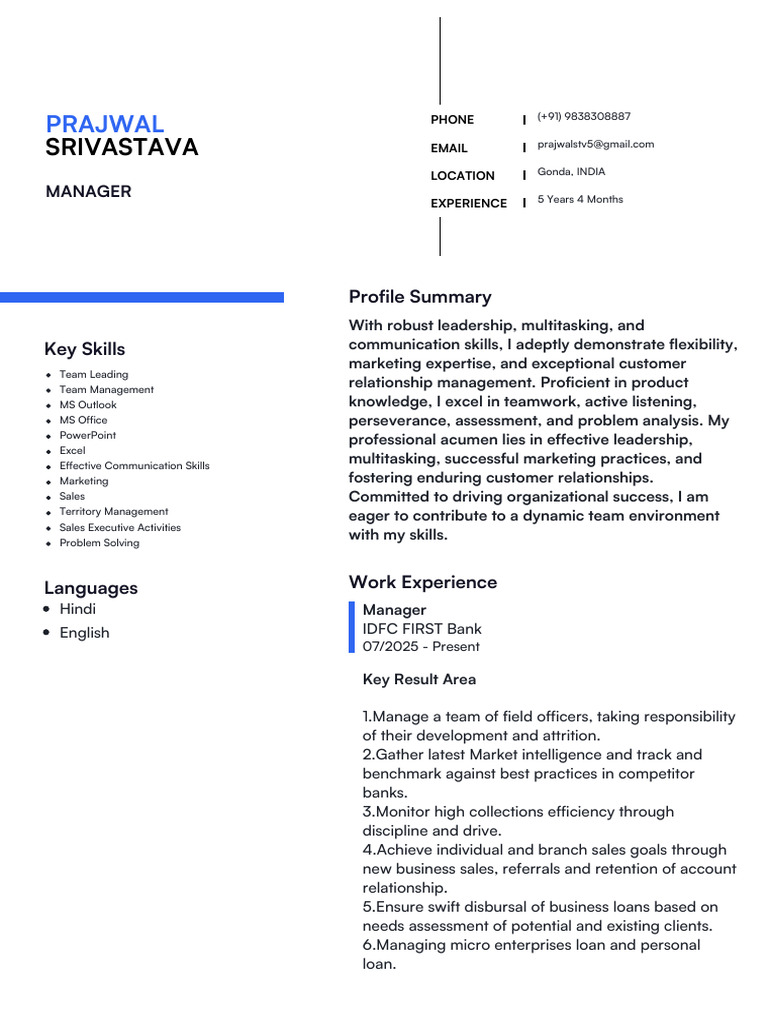Naukri PrajwalSrivastava (5y 6m) | PDF | Business