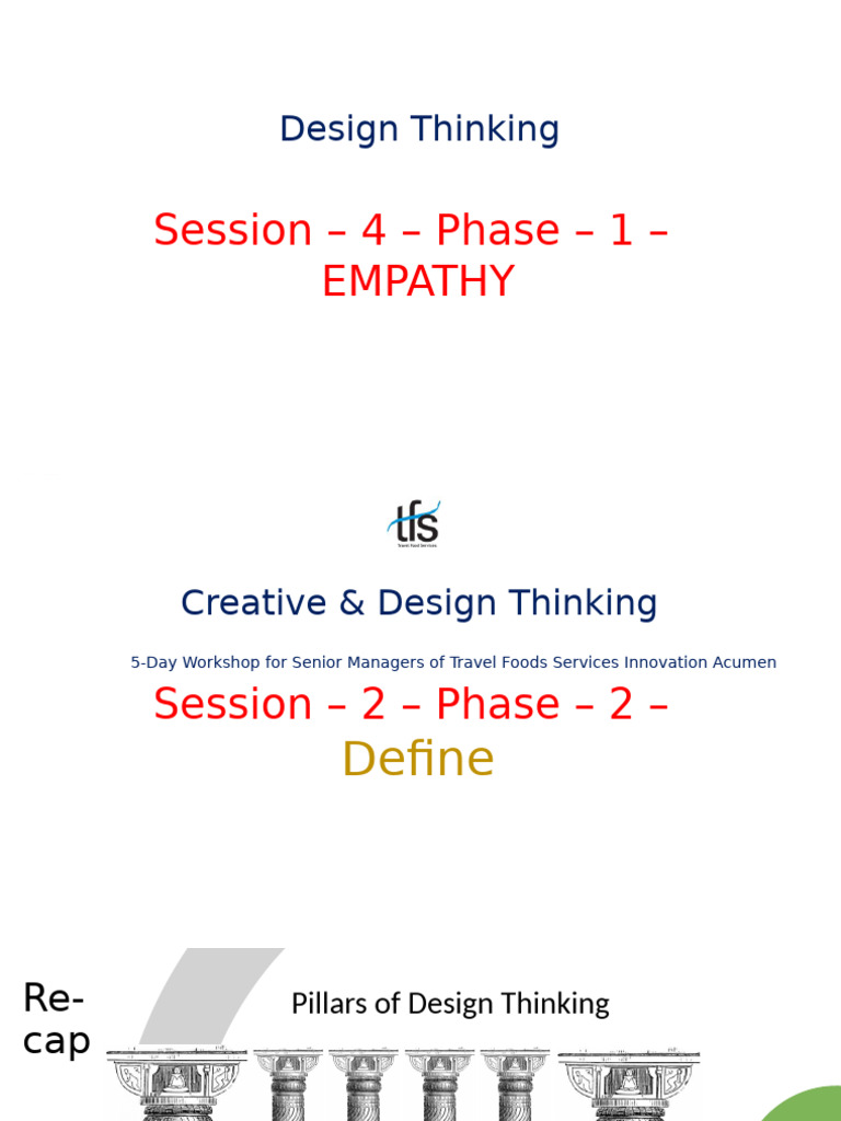 Design Thinking Workshop: Empathy Phase | PDF | Prototype | 3 D ...