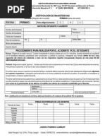 Formato de Excusa Escolar para Cualquier Nivel | PDF