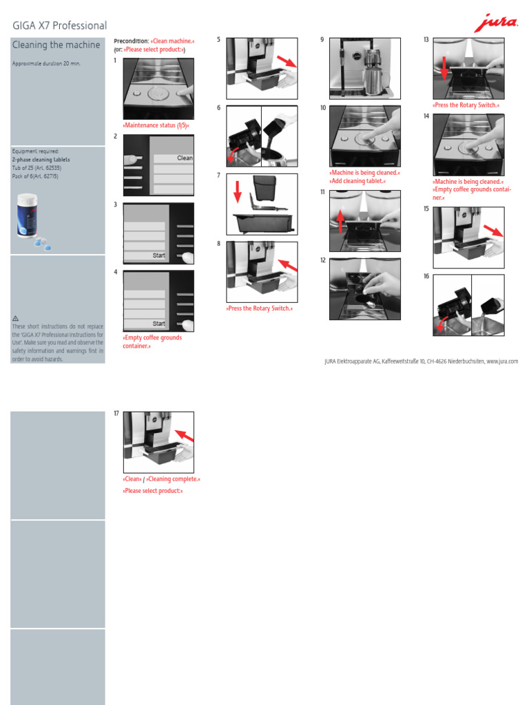 GIGA X7 Professional Cleaning Guide | PDF