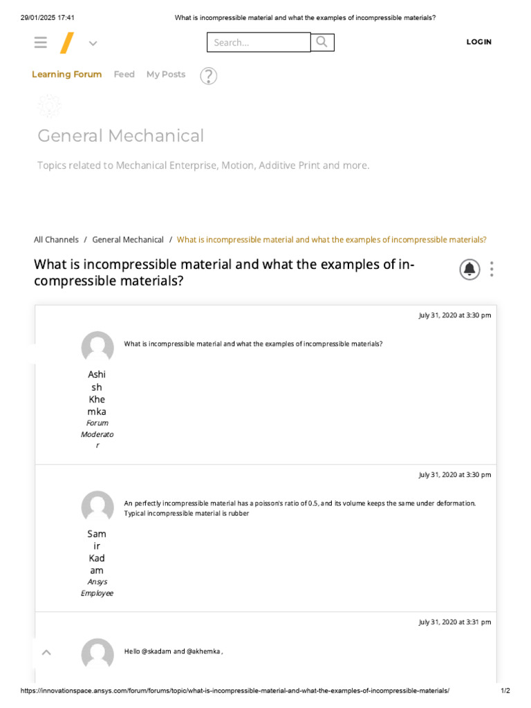 What Is Incompressible Material and What The Examples of Incompressible Materials | PDF ...