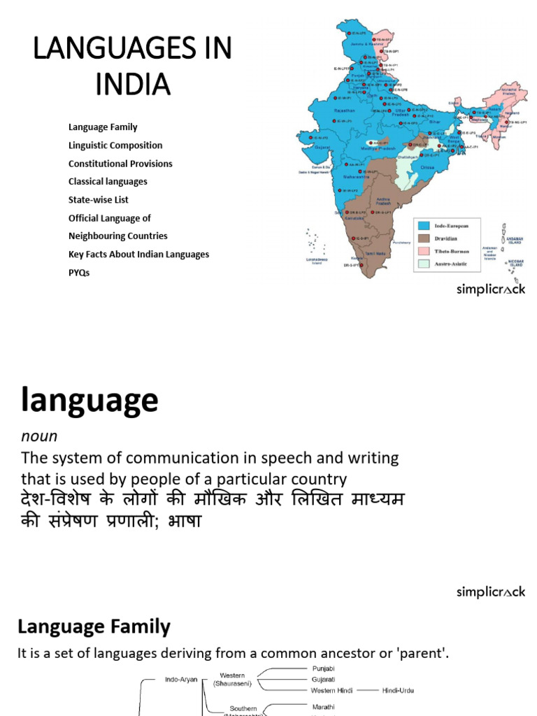 Languages and Linguistic Diversity in India | PDF | Languages Of India ...
