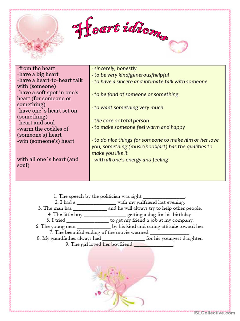 Heart Idioms | PDF