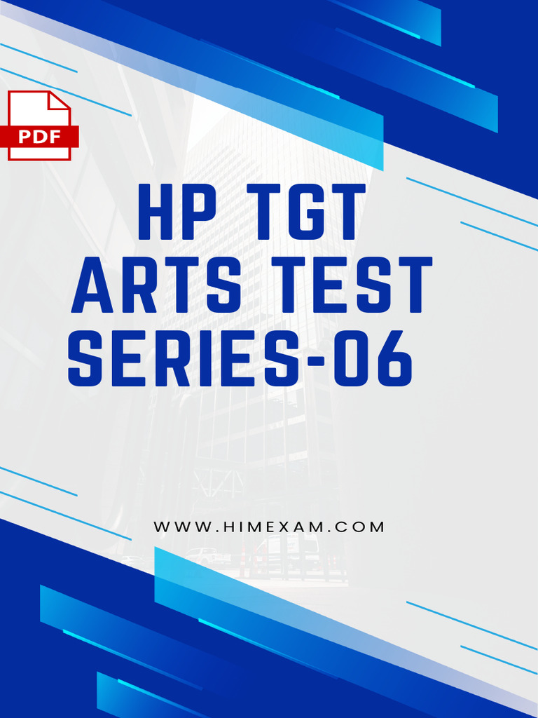 TGT Arts Test-6 - Himexam | PDF