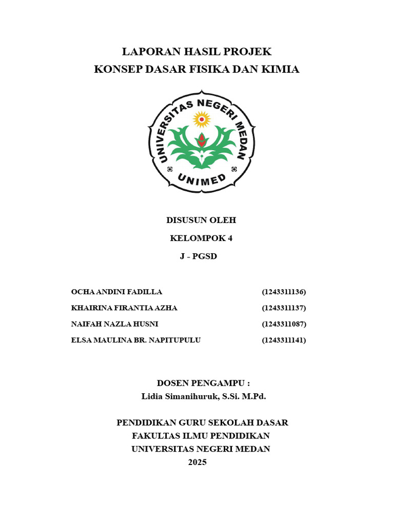 Laporan Hasil Projek Kimia 4-1 | PDF