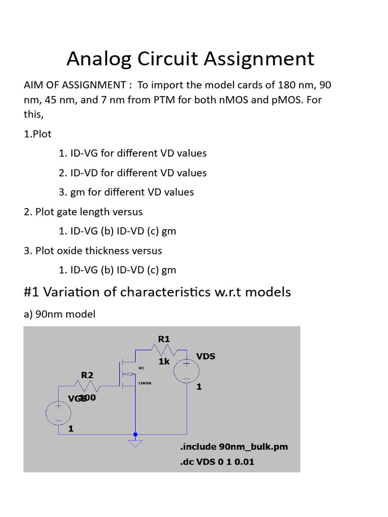 Analog Circuit Assignment | PDF