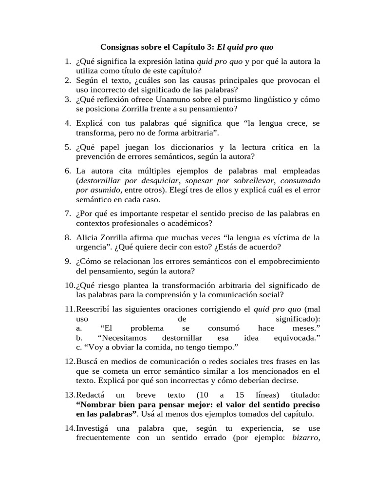 El Quid Pro Quo | PDF