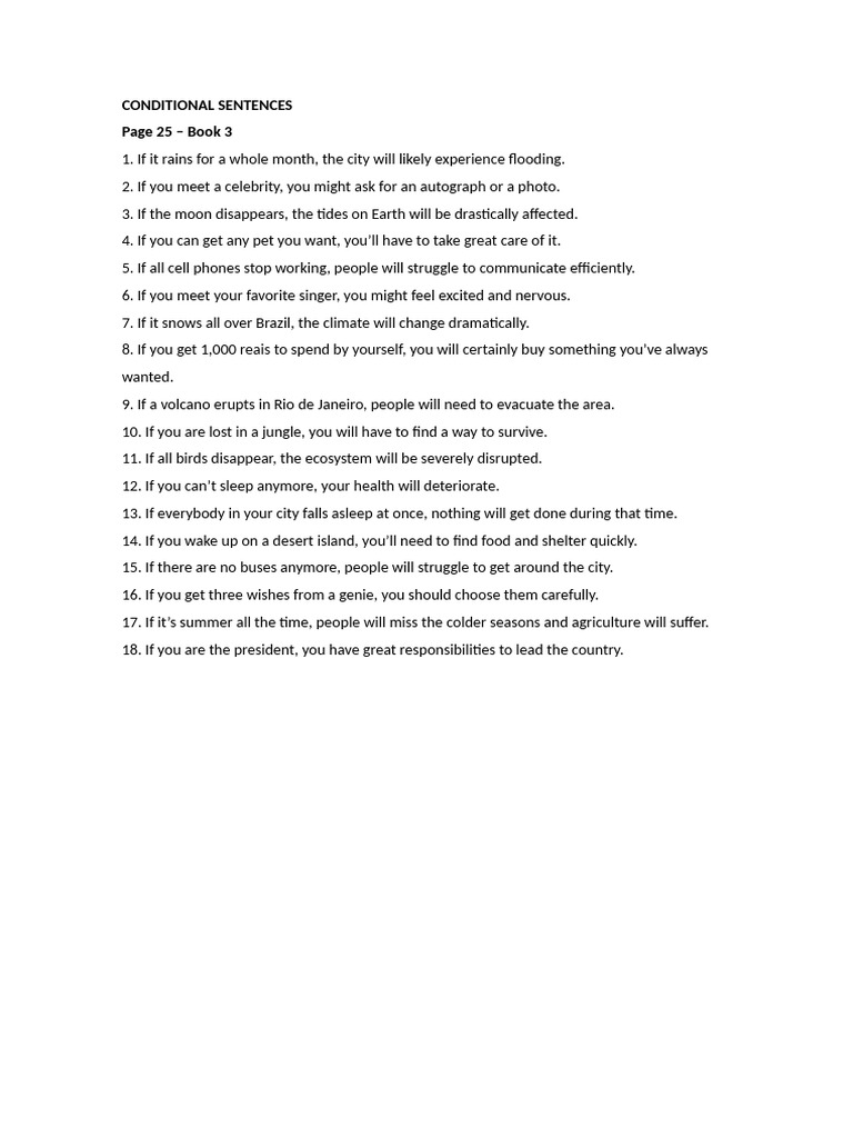 Conditional Phrases | PDF