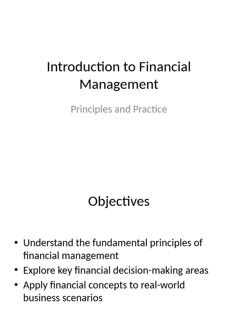 Financial Management Seminar Overview | PDF