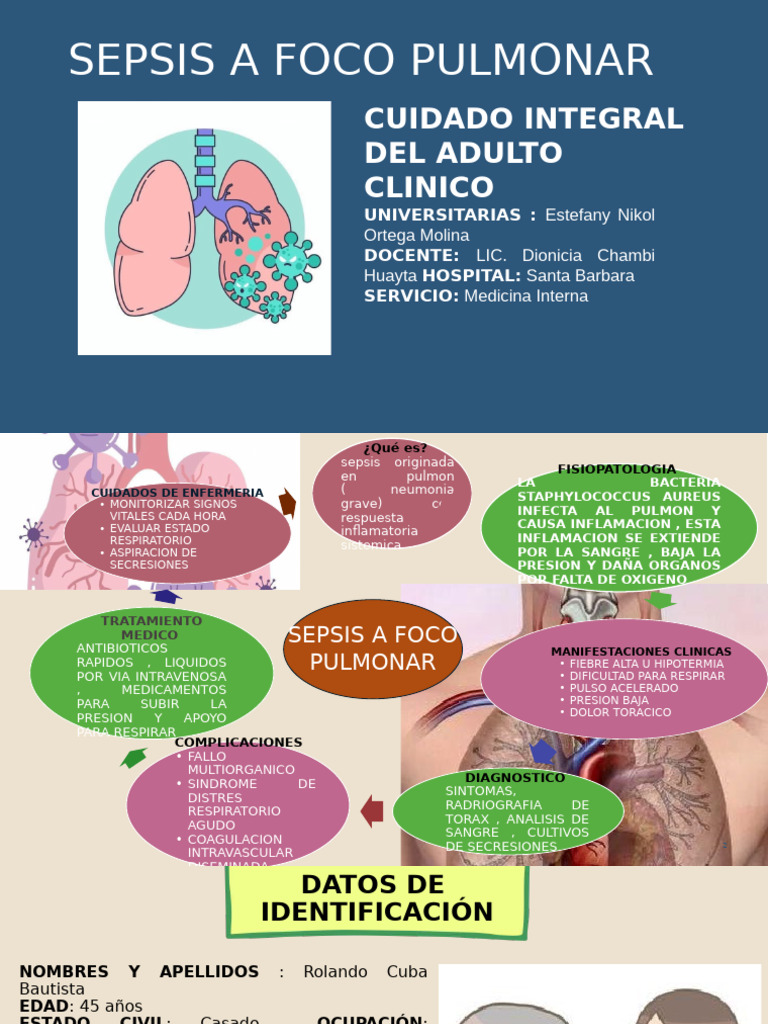 Sepsis Pulmonar: Diagnóstico y Cuidados | PDF | Septicemia | Neumonía