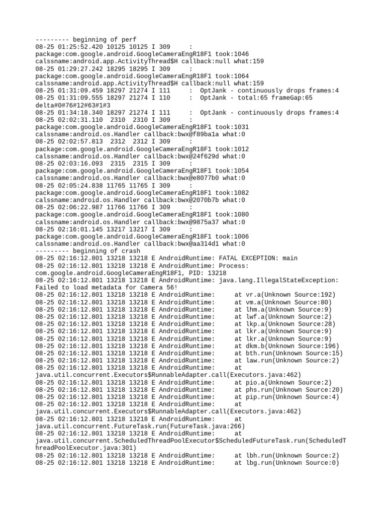 Log Cat 1756420783524 | PDF | Android (Robot) | Java (Programming Language)