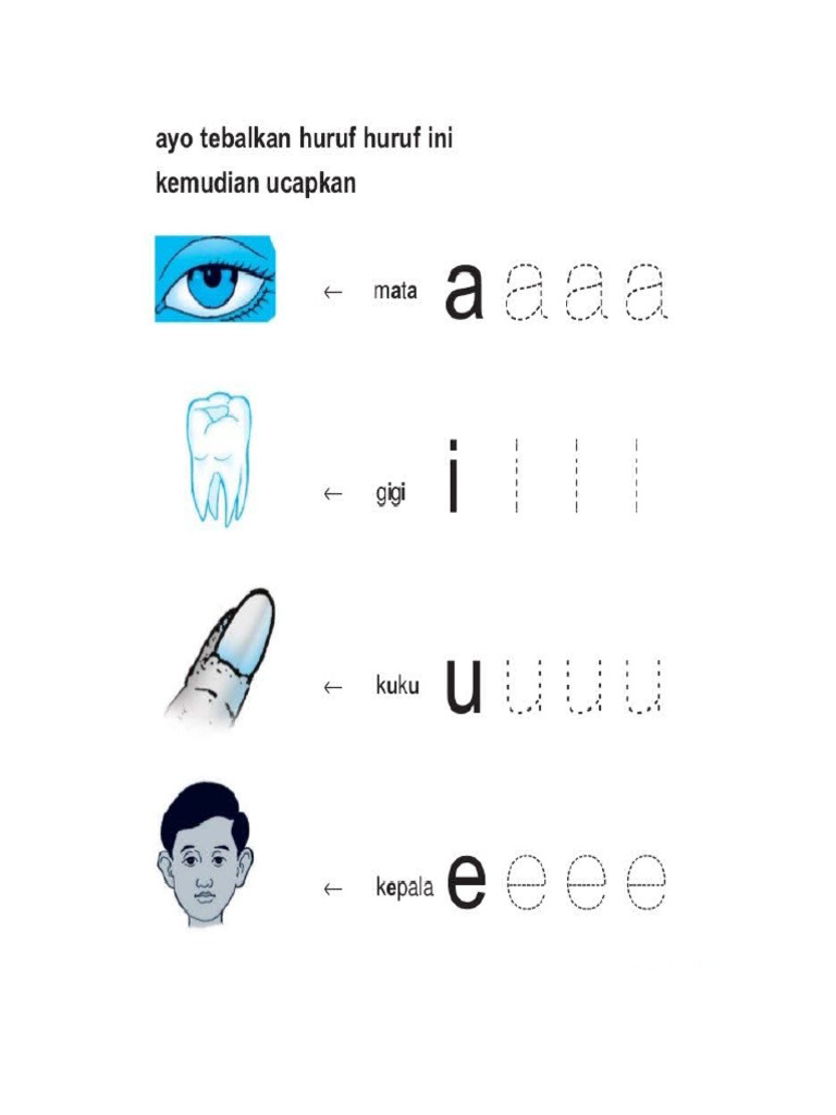Menebalkan Huruf | PDF
