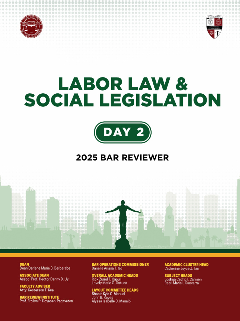2025 Up Boc Labor Law | PDF | Business Law | Labor