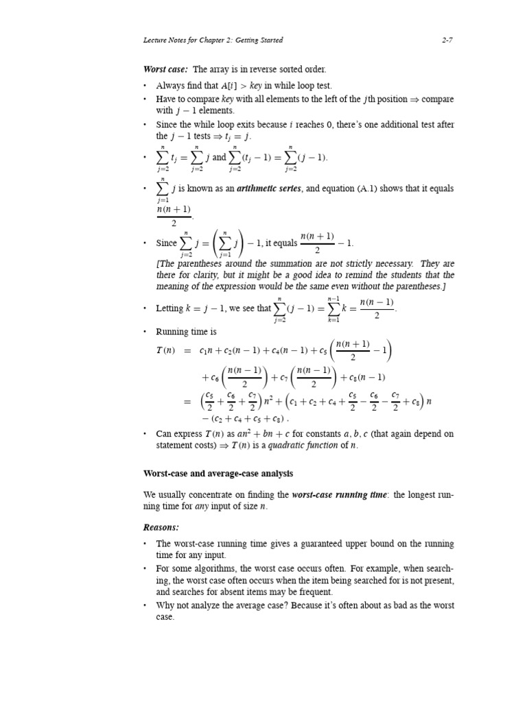 Cormen Lin Lee-Introduction To Algorithms (Solutions) - En-17 | PDF | Time Complexity | Computer ...