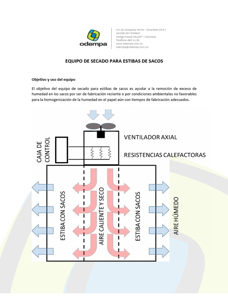 Secador de Estibas para Sacos en Odempa | PDF | Resistor | Fusible ...