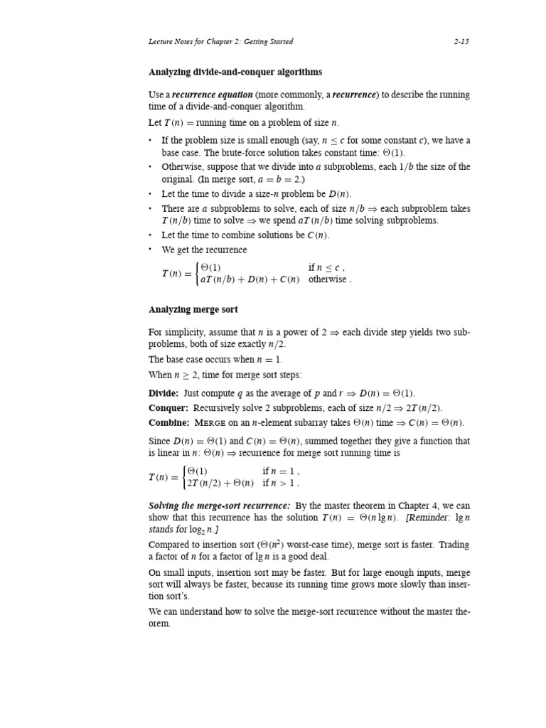 Cormen Lin Lee-Introduction To Algorithms (Solutions) - En-23 | PDF