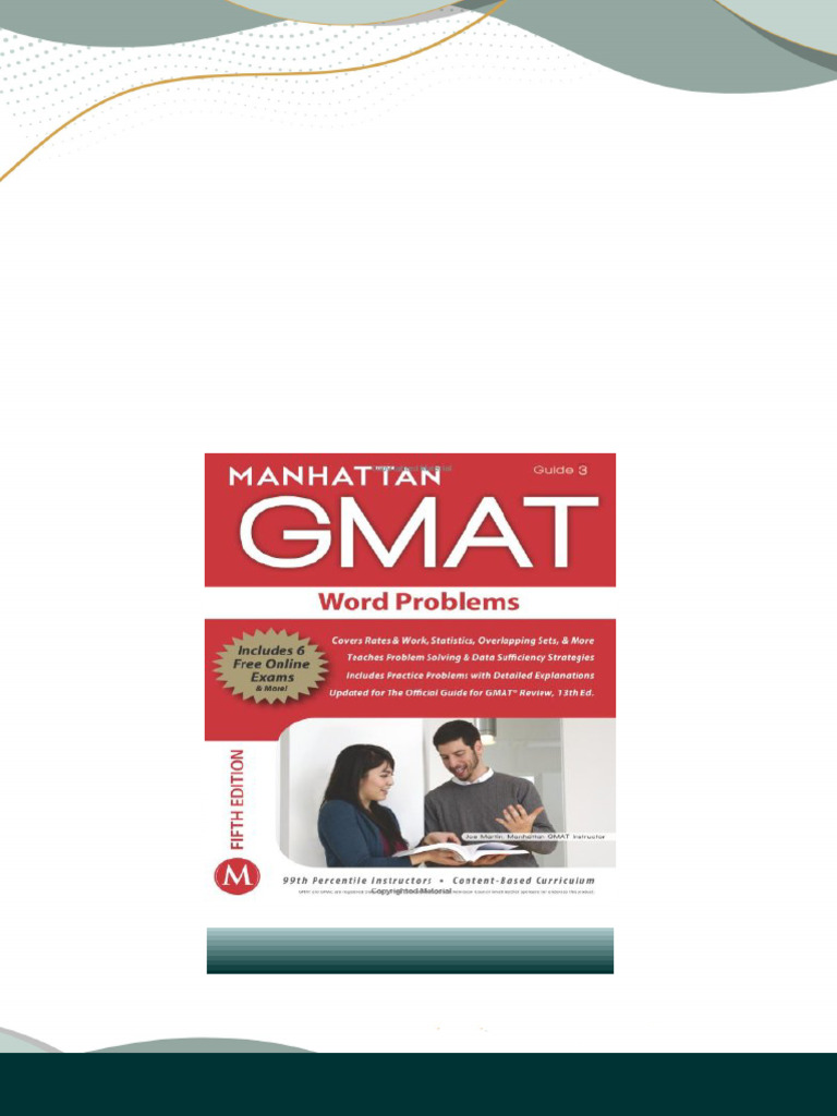 Manhattan GMAT Strategy Guide 3 Word Problems Fifth Edition Manhattan ...