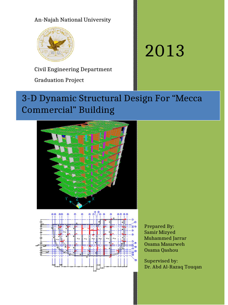 3-D Dynamic Design of Mecca Building | PDF | Beam (Structure ...