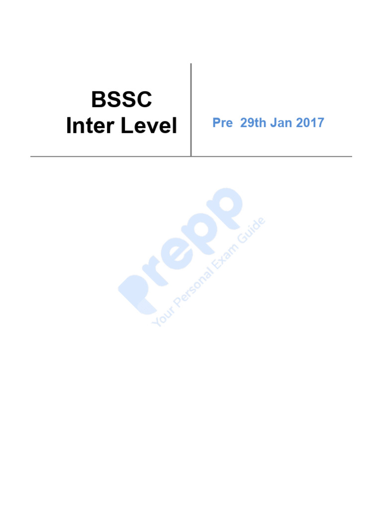 BSSC Inter Level Previous Year Paper | PDF | Proteins