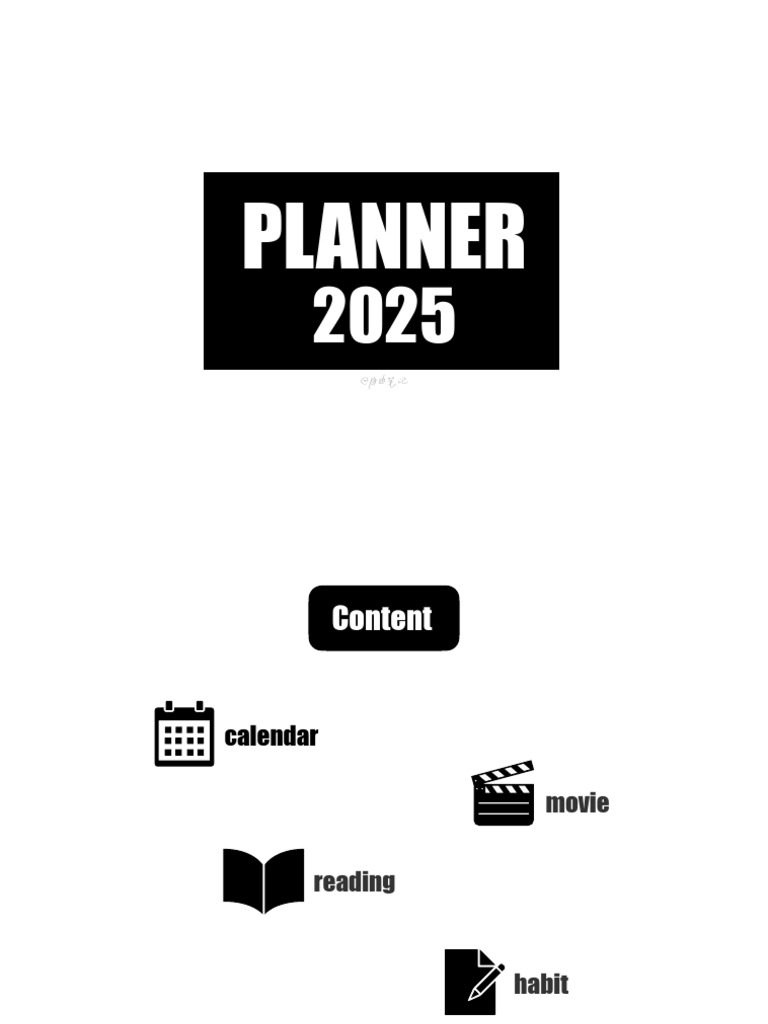2025 Minimal Planner Overview | PDF