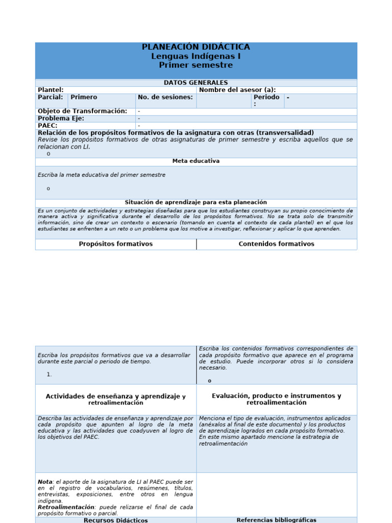 Formato planeación MCCEMS 2025 | PDF | Evaluación | Aprendizaje