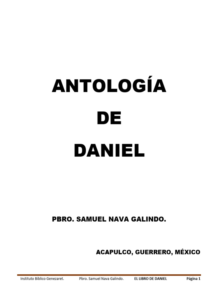 Antología del Libro de Daniel | PDF | Daniel (figura bíblica) | Libro ...