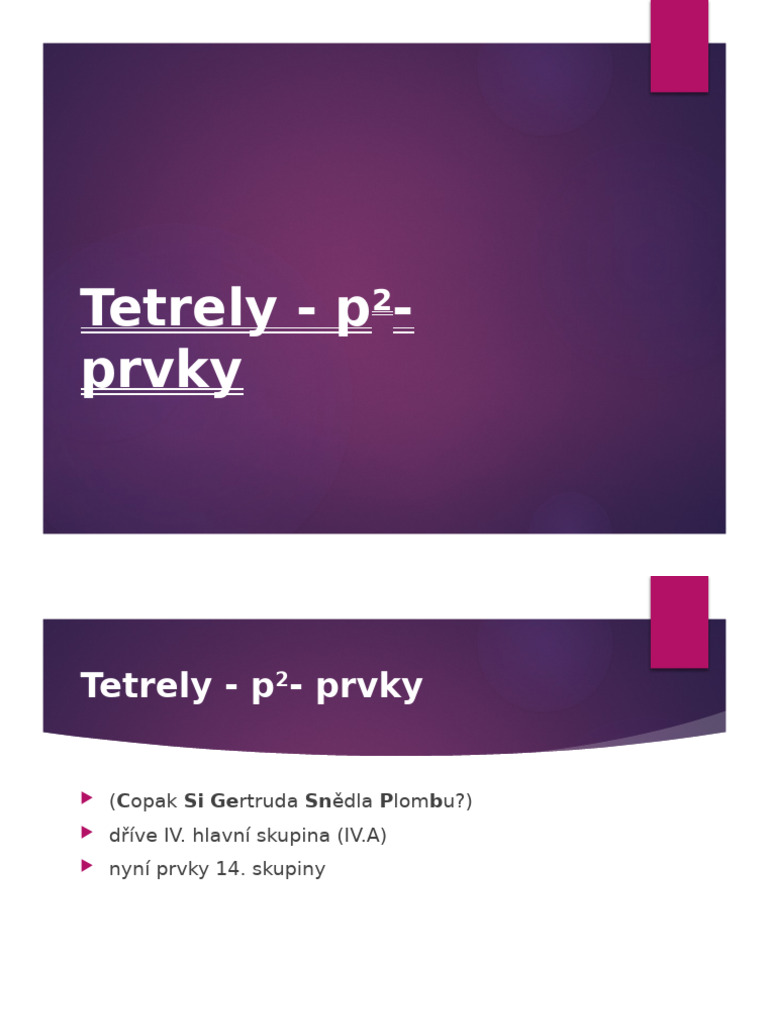 8.tetrely - p2 - Prvky | PDF