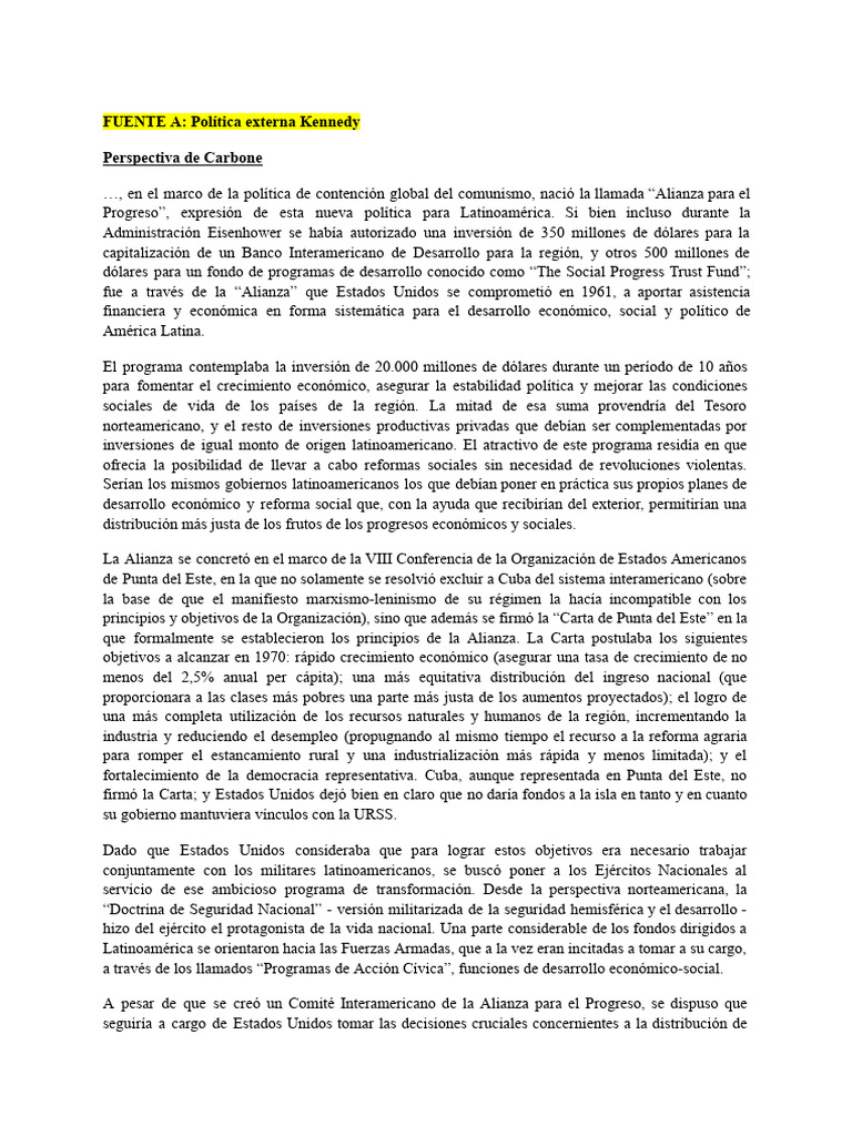 Politicas Nixon y Carter de Historia Ib Ns | PDF | America latina | Colombia