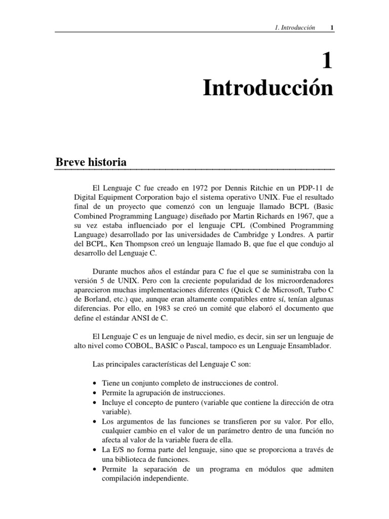 Lenguaje C | PDF | C (lenguaje de programación) | Lenguaje de programación