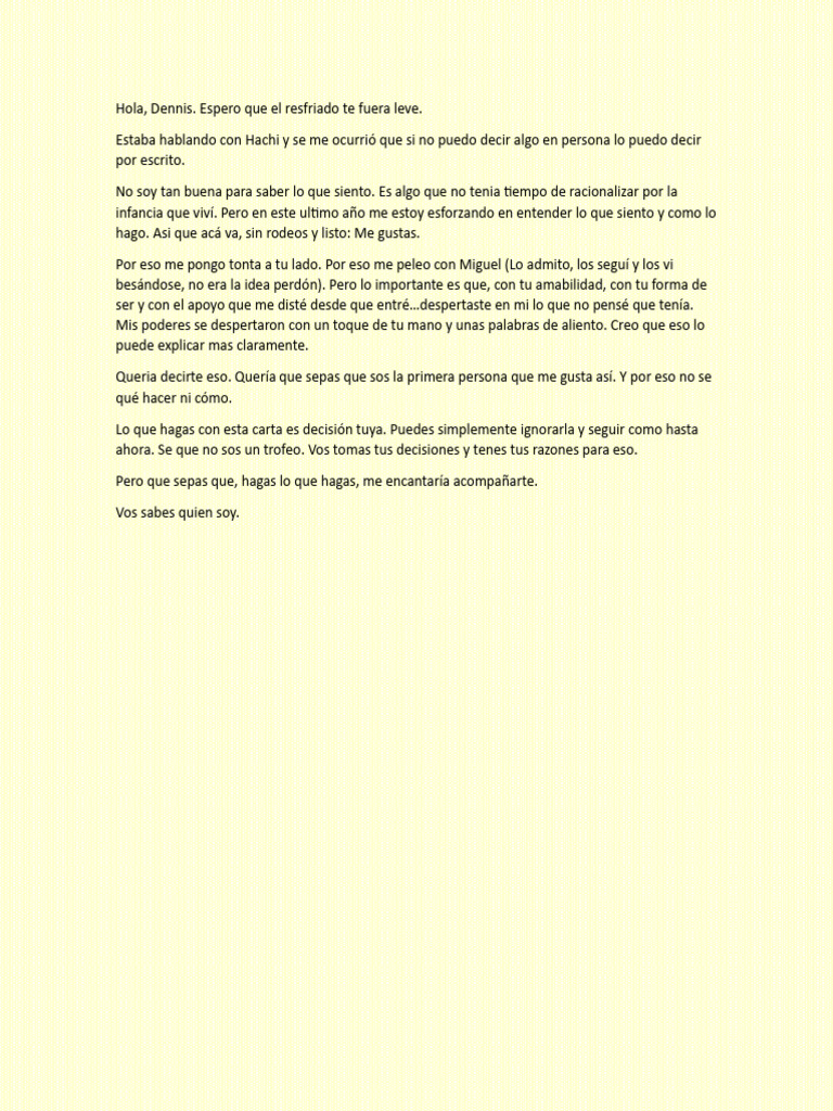 Carta de Niin A Dennis | PDF