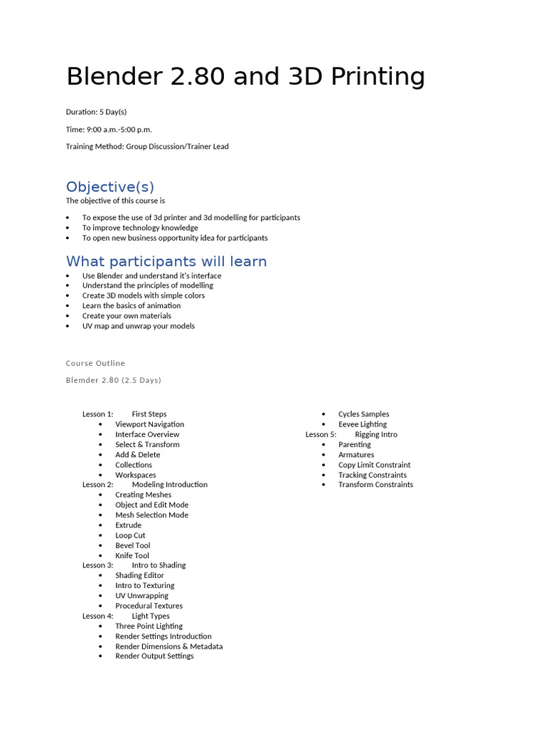 Modern 3D House Design in Blender 2.80 | PDF | Blender (Software) | 3 D ...