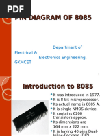 Pin Diagram of 8085 | PDF | Input/Output | Electronics