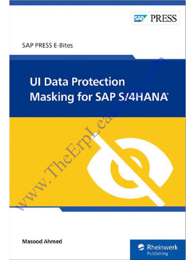 UI Data Protection Masking For SAP S4HANA SAMPLE | PDF
