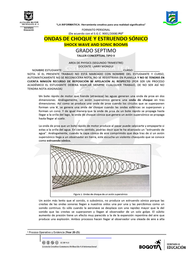 Ondas de Choque y Estruendo Sónico | PDF | Sonido | Olas