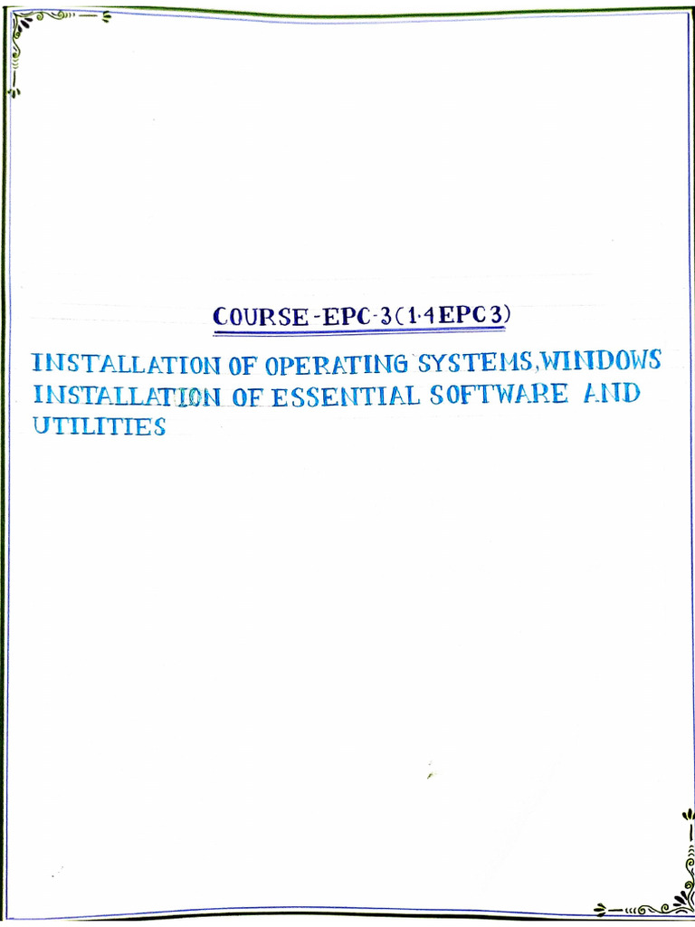 EPC 3 1st Practicum | PDF