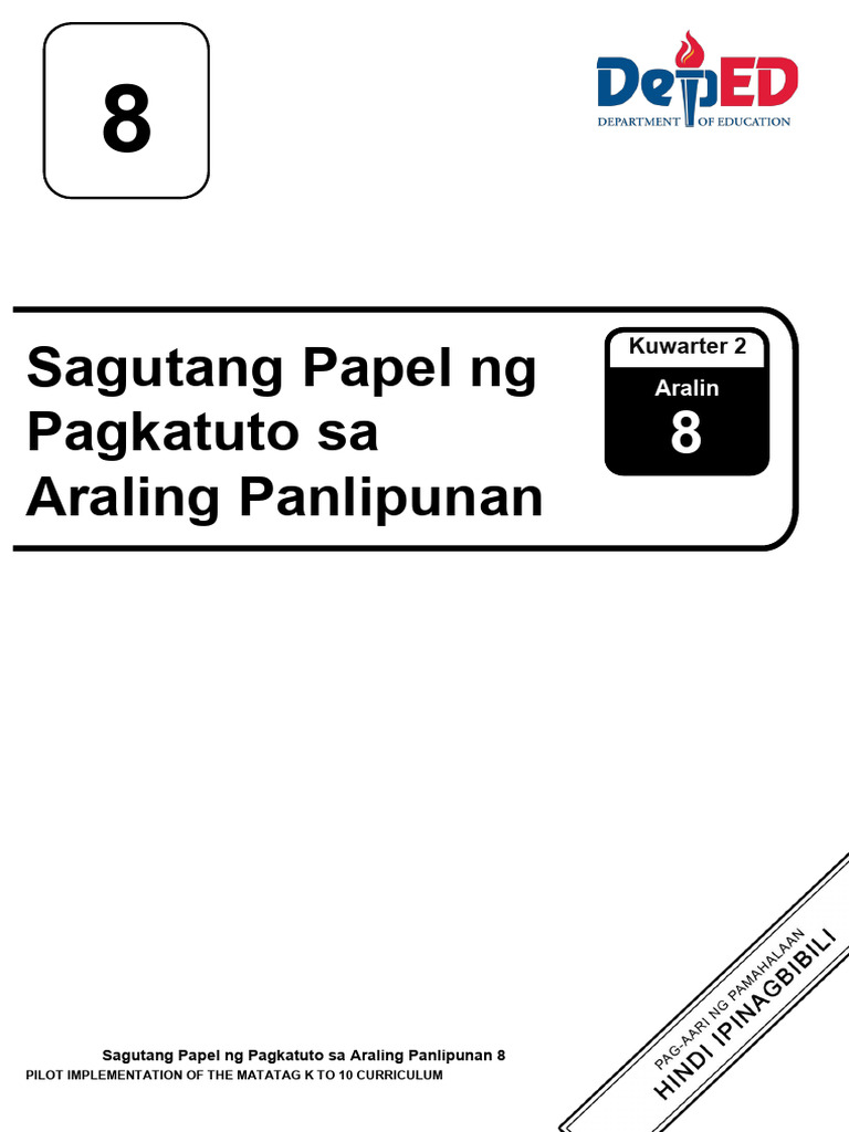 Q2 LAS AP8 Lesson8 Week8 | PDF