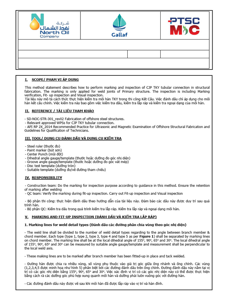 GLF3-MS-0005 - Rev00 Inspection For CJP TKY Tubular Connection | PDF