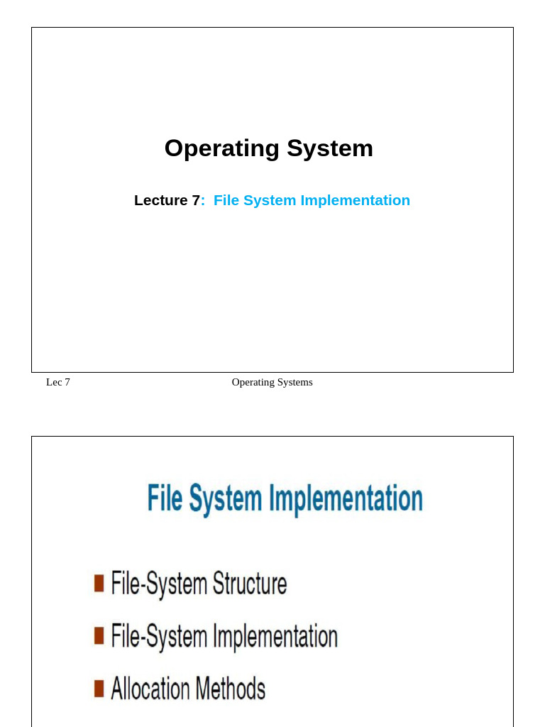 File Management Lecture7 | PDF