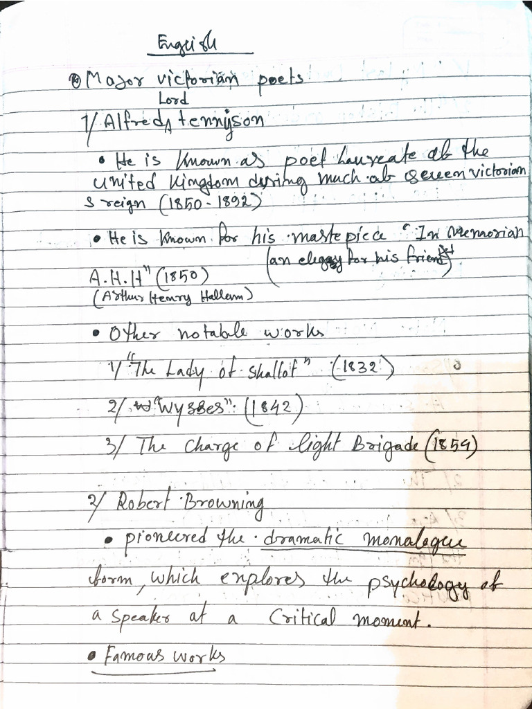 English Major Notes | PDF