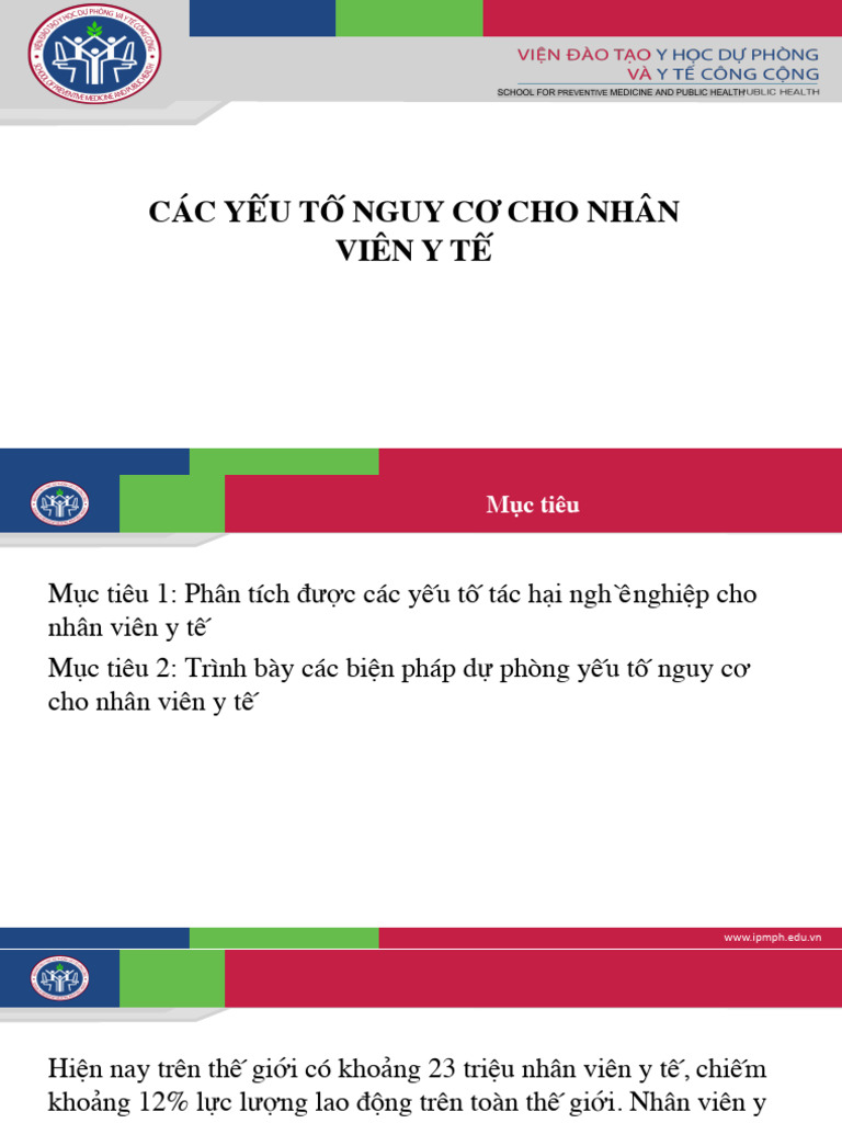 LEC19 Các Yếu Tố Nguy Cơ Cho Nhân Viên y Tế | PDF