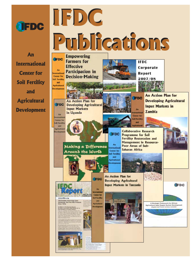 IFDC Publications Catalog (April'09) | PDF | Fertilizer | Agriculture