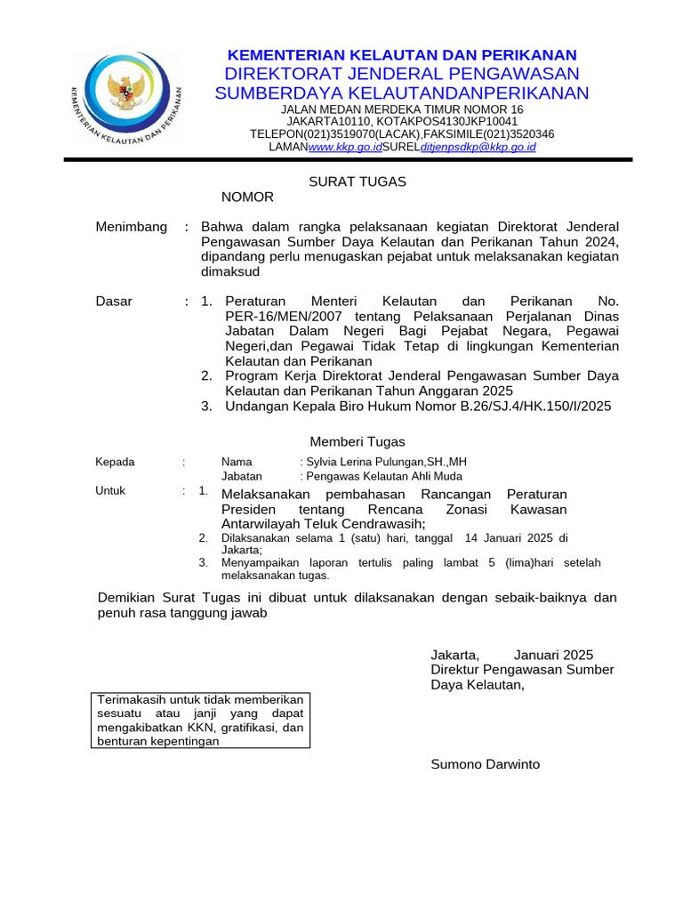 SPT Rencana Zonasi Teluk Cendrawasih Edit | PDF