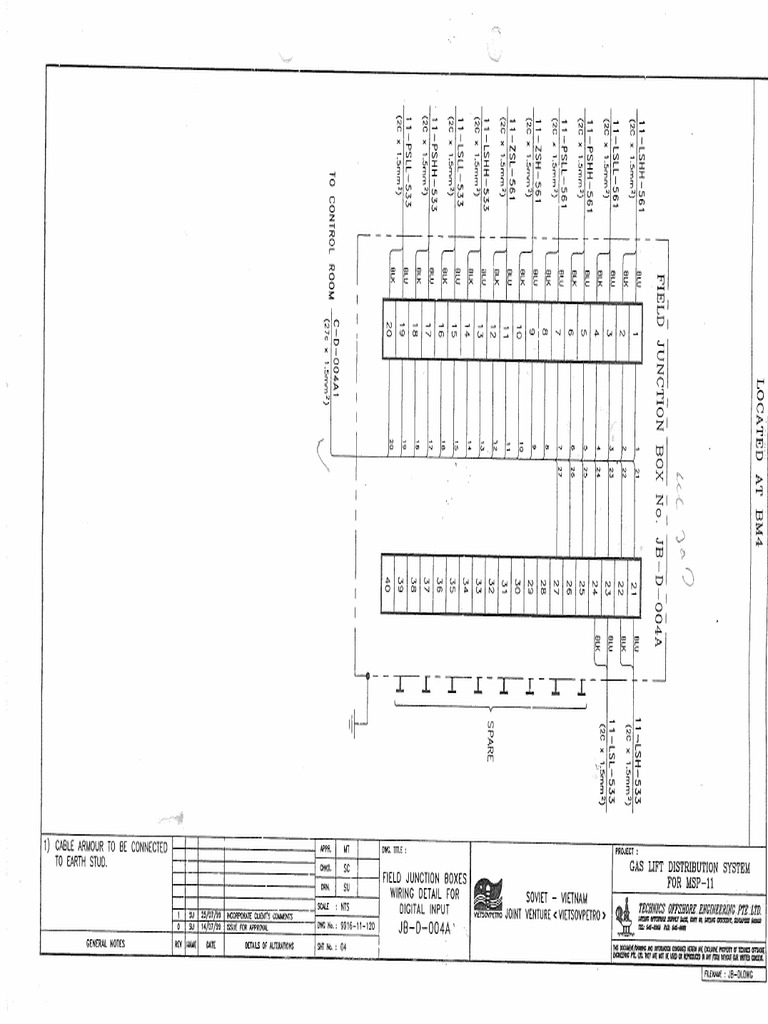 Field JB Wiring Detail DI-DO 4 | PDF