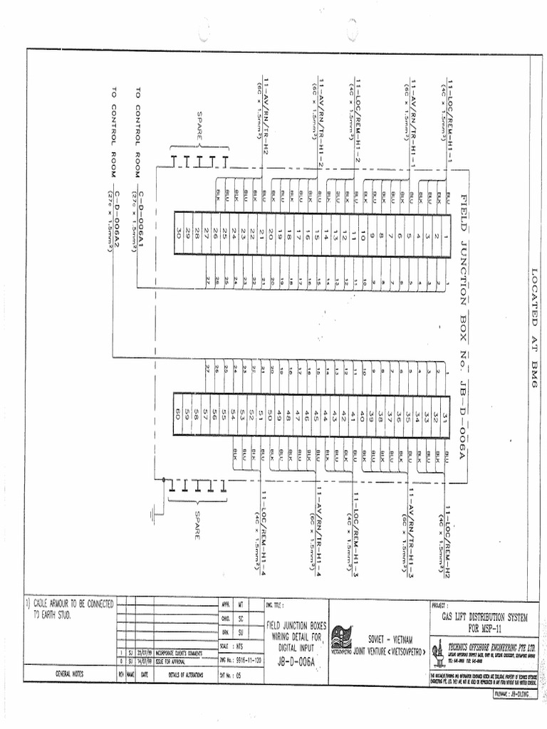 Field JB Wiring Detail DI-DO 5 | PDF