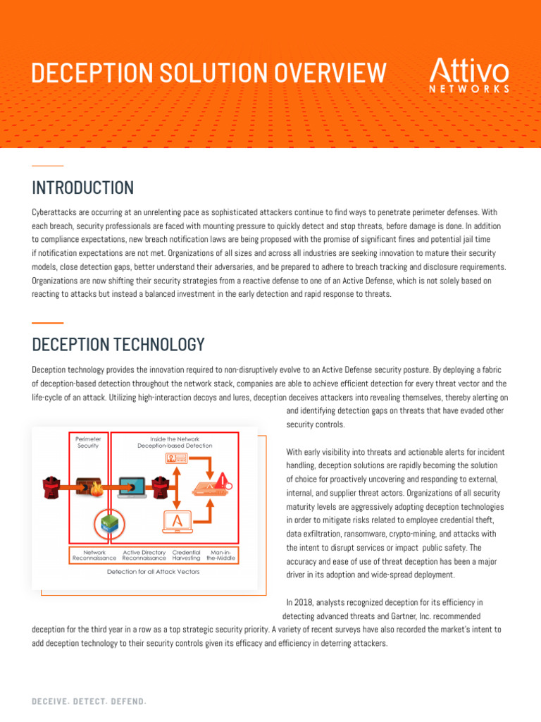 Attivo Networks-Portfolio Overview | PDF | Computer Security | Security