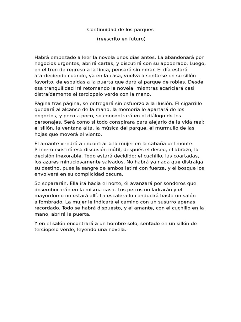 La Continuidad de Los Parques | PDF