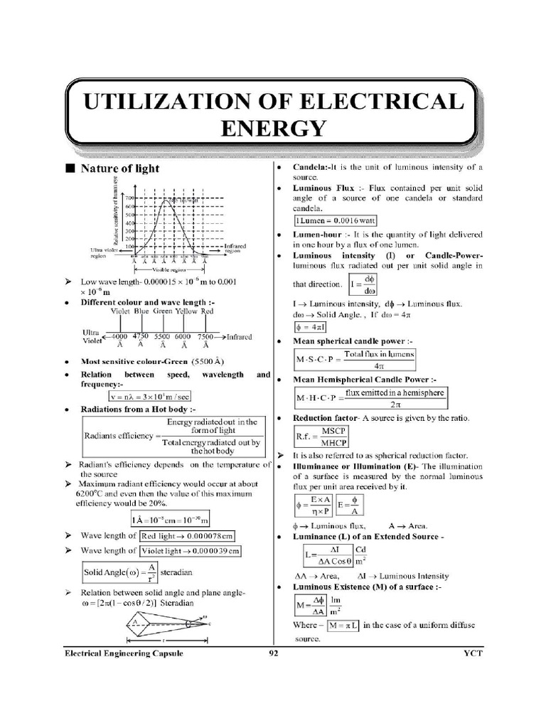 Utilization of Electrical Energy | PDF