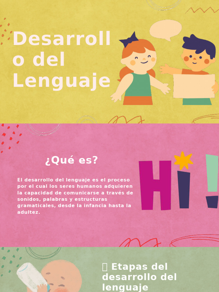 DESARROLLO DEL LENGUAJE Etapas ggg788dddd6 | PDF