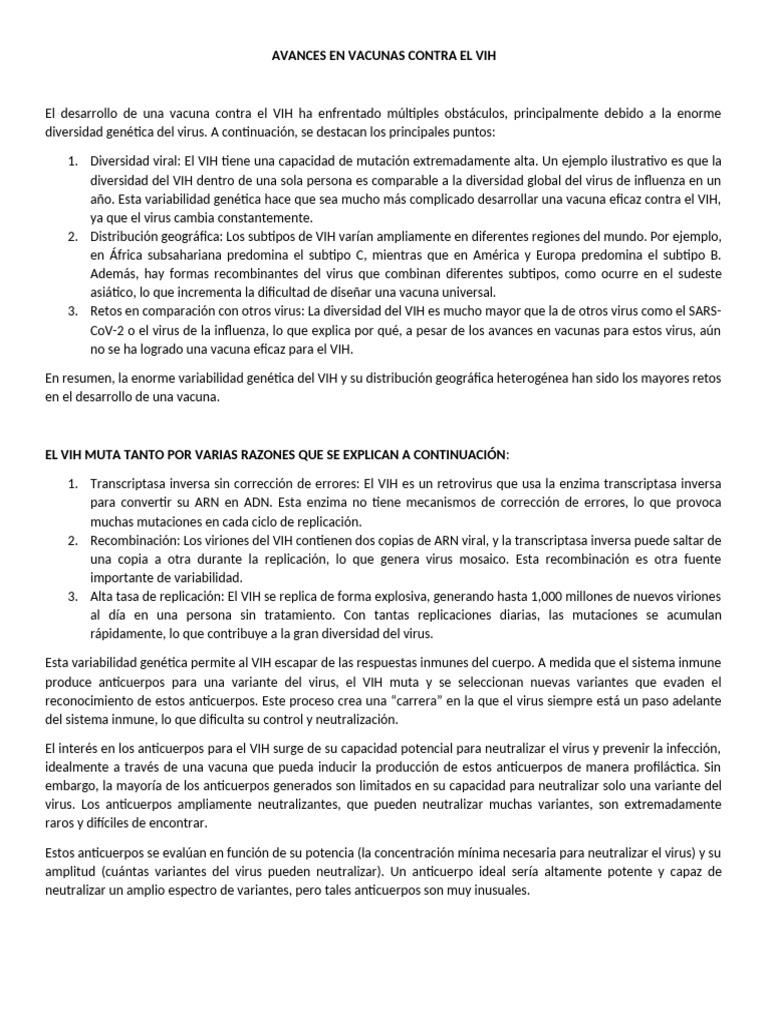 Vih 2 | PDF | VIH | Virus