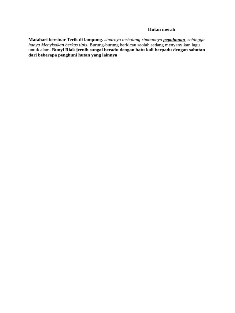 Hutan Merah | PDF